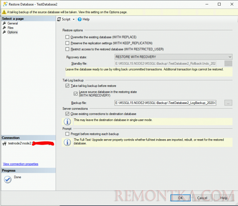 Резервное копирование и восстановление базы данных в MS SQL Server ...