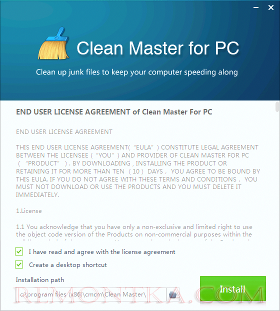 Очистка компьютера от мусора в Clean Master for PC - РЕМОНТКА